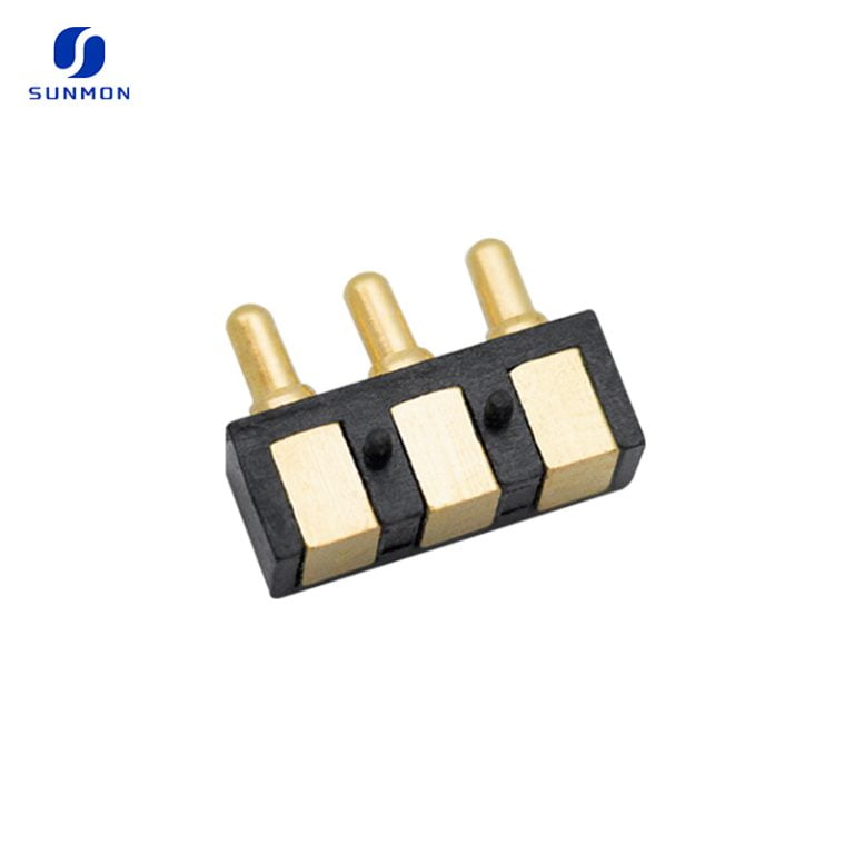 25mm Pitch 3pin Smd Side Spring Pogo Pin Connectors