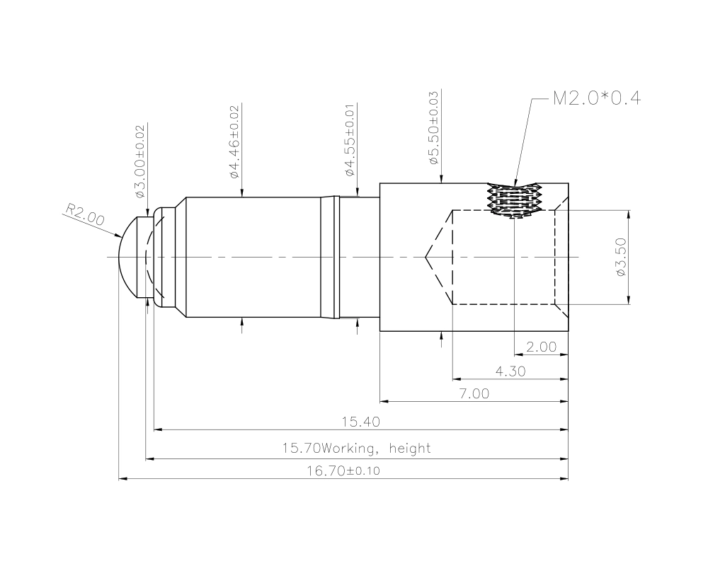 30A High Current Spring Contact | M2.0 Screw Terminal Pogo Pin-SUNMON