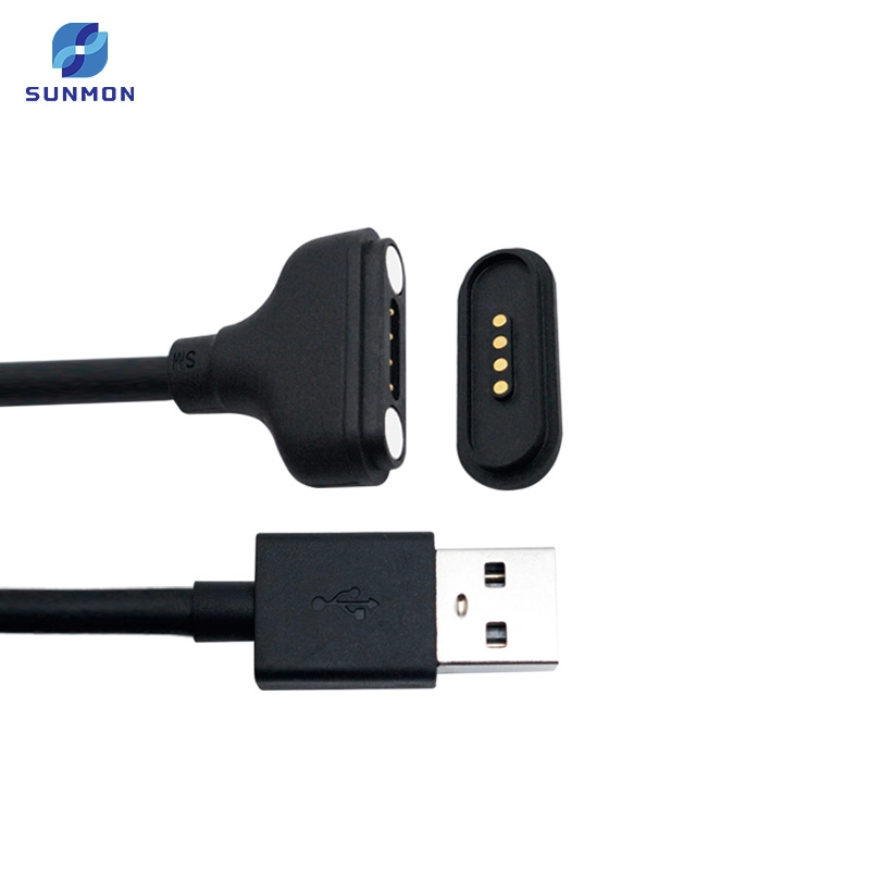 4 Pin Magnetic Charger Cable & Connector | Data & Power Sync - SUNMON
