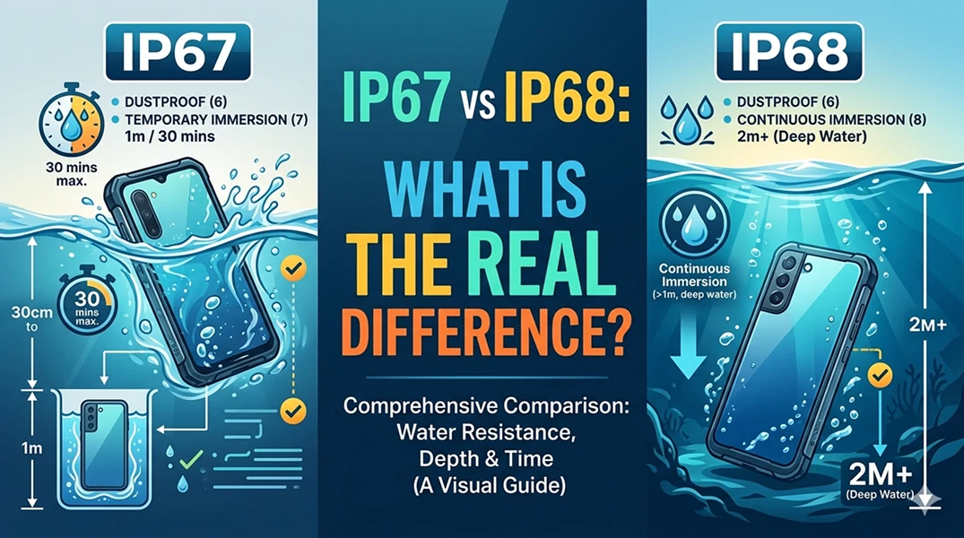 IP67 vs IP68: What is the Real Difference? (Comparison Guide) - SUNMON